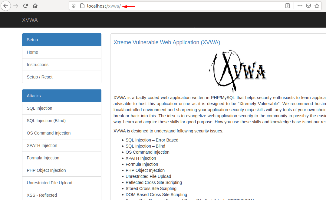 Web Application Penetration Testing Lab Setup Secnhack