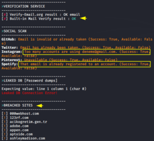 MOSINT – An Email OSINT Tool - Secnhack