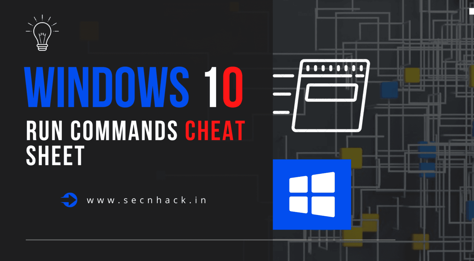 Windows 10 Run Commands Cheat Sheet - Secnhack